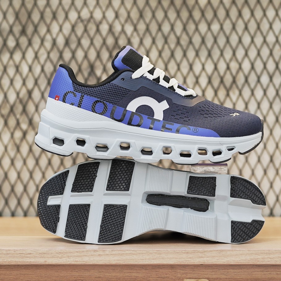 Jual SEPATU RUNNING PRIA - ON CLOUD MONSTER - QC - NAVY GREY | Shopee ...