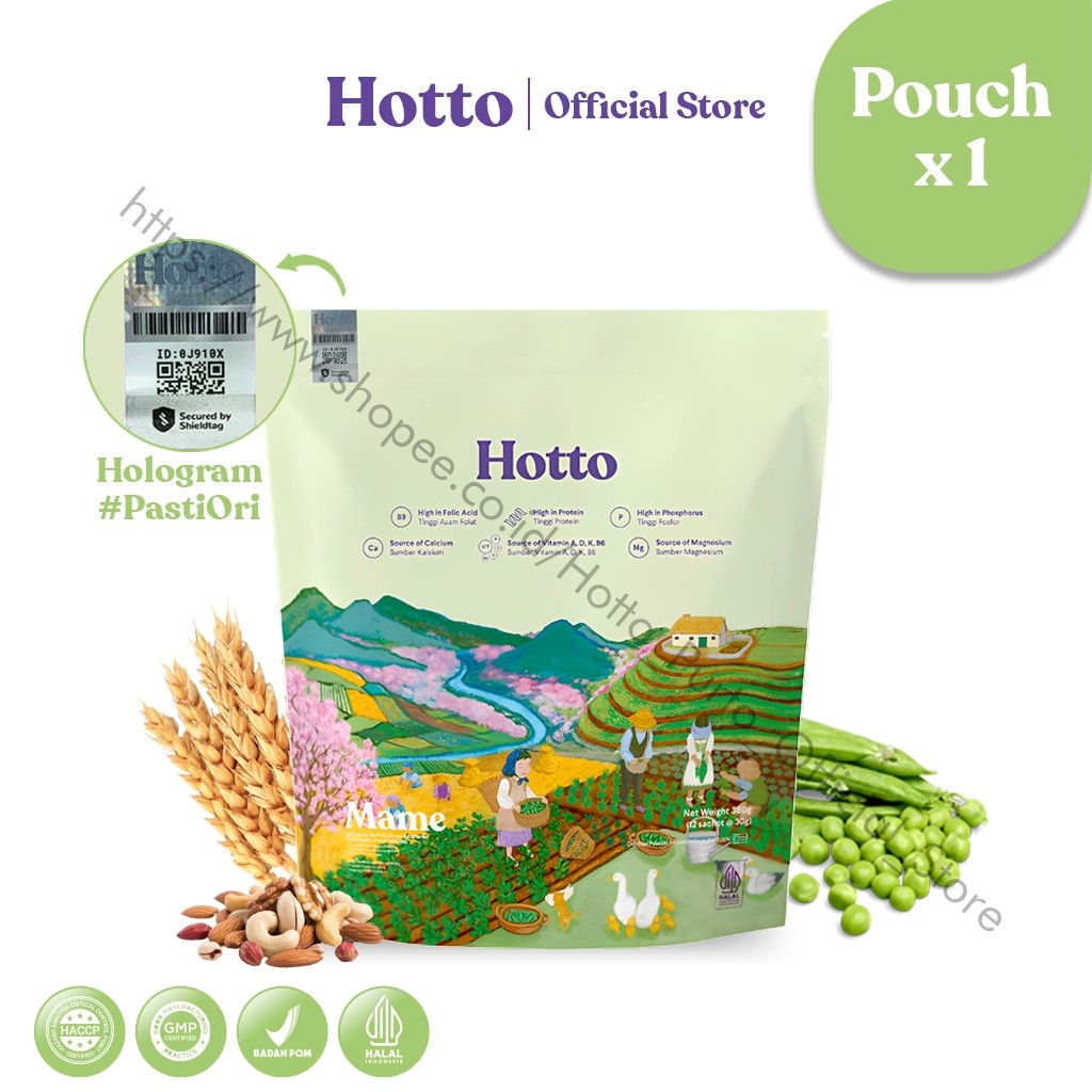 Jual Hotto Purto Multigrain With Purple Potato 1 Pouch Hotto Mame Edamame Official Store Shop ...