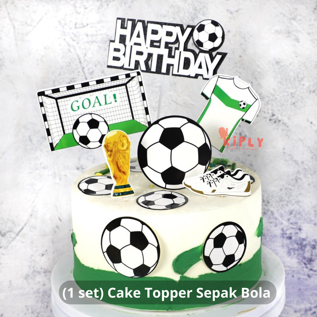 Jual (1 set) Cake Topper Sepak Bola/Topper Sepakbola Football Soccer ...