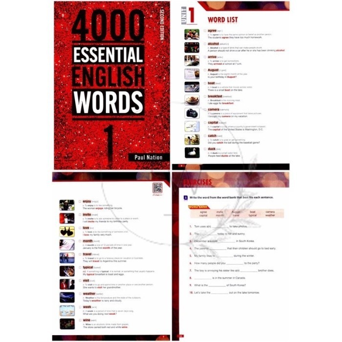Jual buku fisik 4000 Essential English Words 1 2 3 4 5 6 Second Edition ...