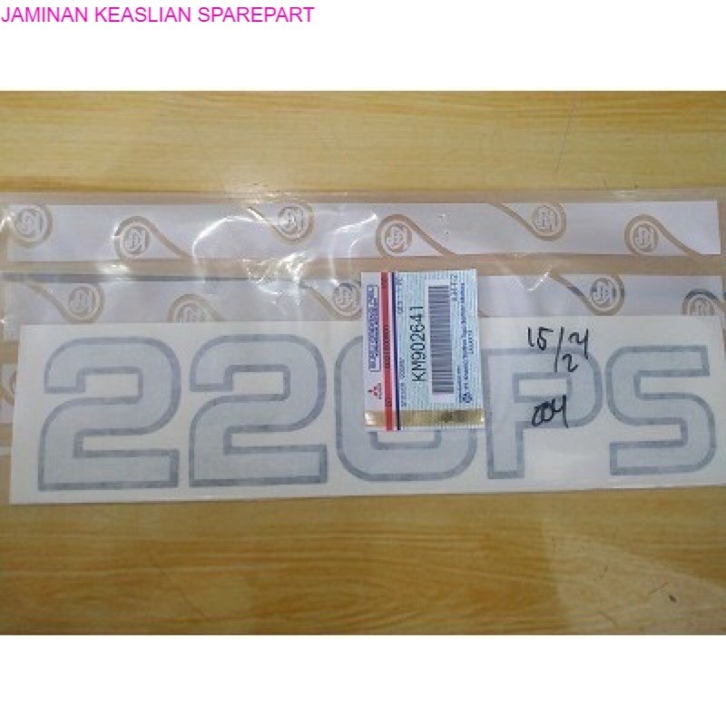 Jual Sticker 220PS asli Tulisan 220PS Originl 100% asli KTB canter ...