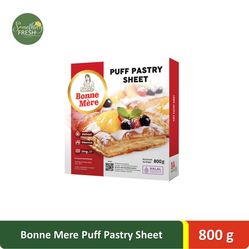 Jual Bonne Mere Puff Pastry Sheet 200 gr 12x4x200gr + Inner Box Per ...