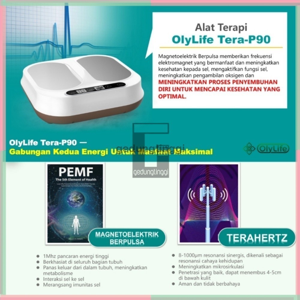 Jual Olylife Alat Terapi Kesehatan THZ Tera P90 - Gelombang Terahertz ...