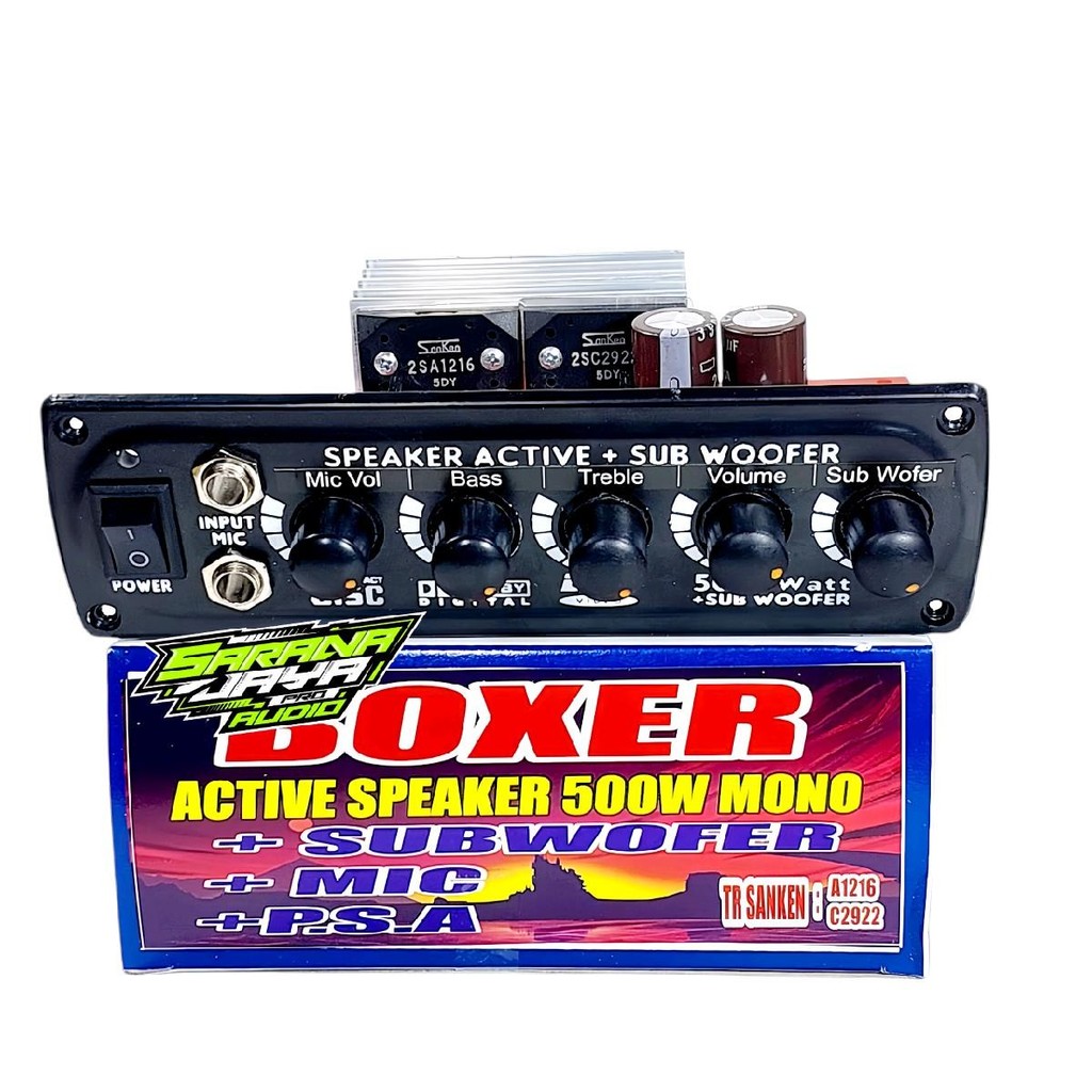 Jual KIT SPECKER AKTIF 500WATT PLUS FINAL 5DY BOXER Speaker | Shopee ...