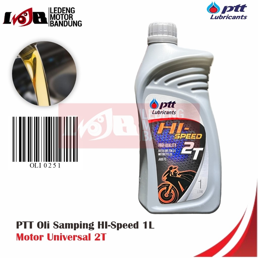 Jual PTT Lubricants Hi-Speed 2 Tak 2T Oli Samping Low Smoke JASO FC API ...