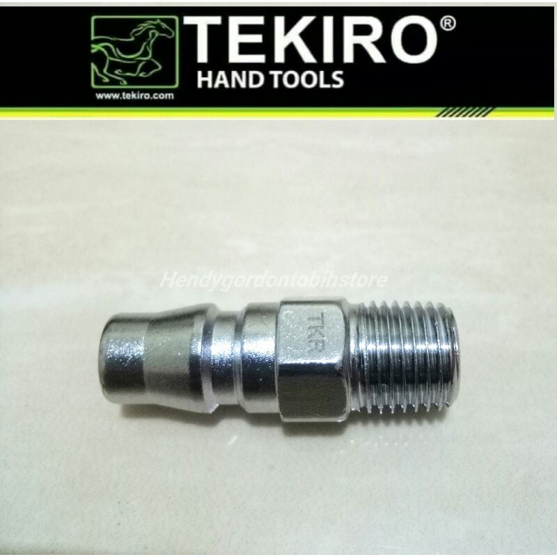 Jual TEKIRO Quick Coupler Plug 20 PM / Nepel sambungan Selang angin Kompresor tekiro | Shopee ...