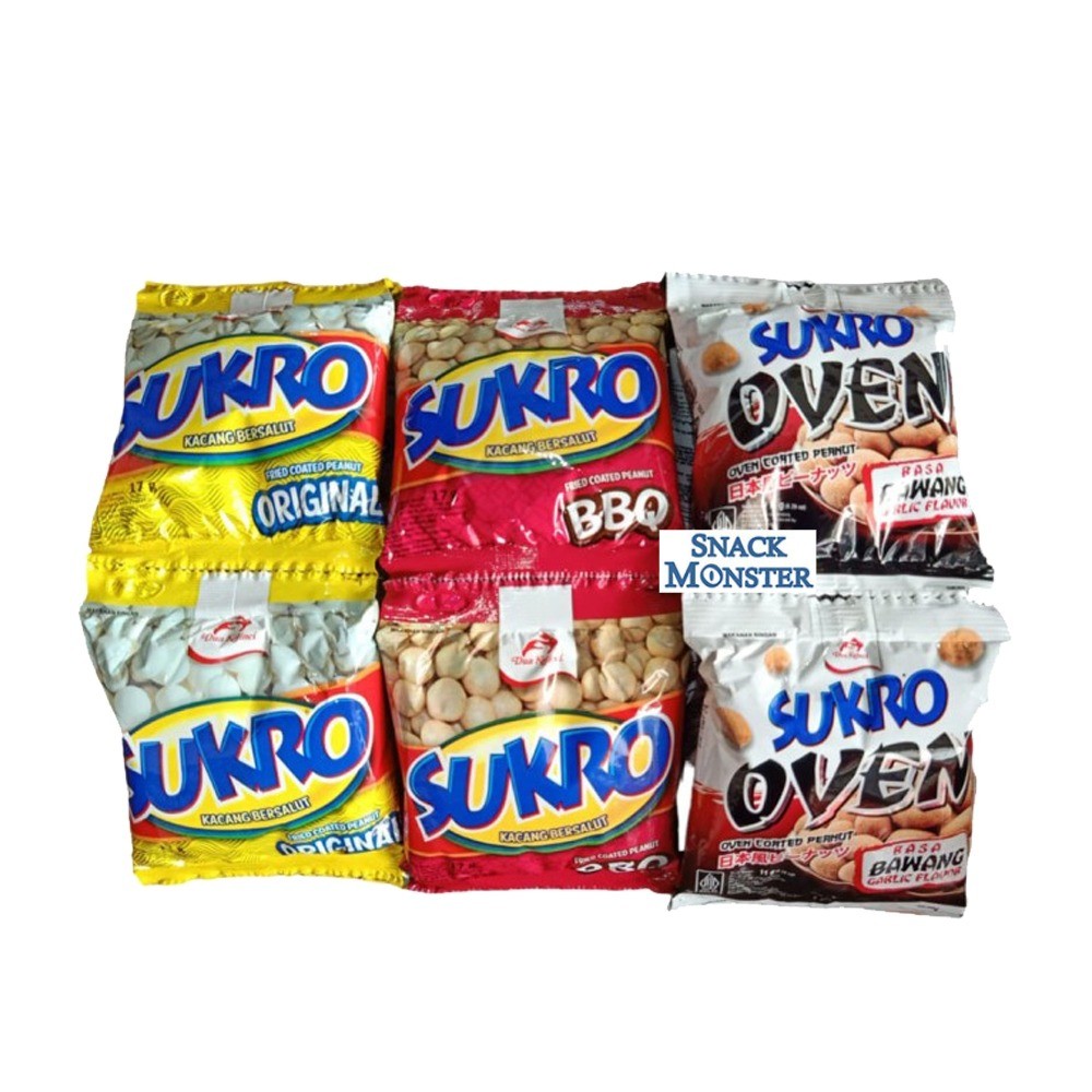 Jual Kacang Sukro Dua Kelinci Kacang Atom - Netto 10 bks x 17 gr ...