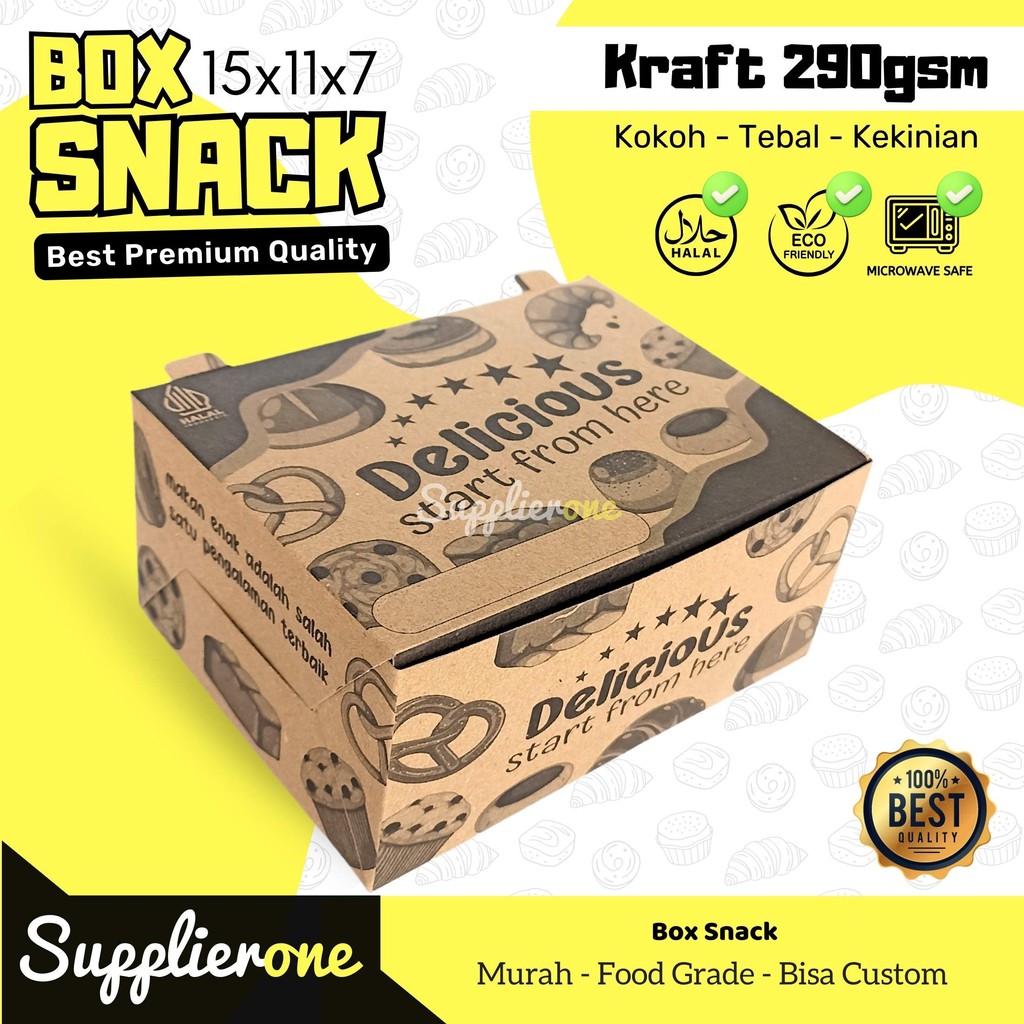 Jual Dus Snack Motif / Dus Box Fried chicken / Dus Kue / Dus cemilan ...