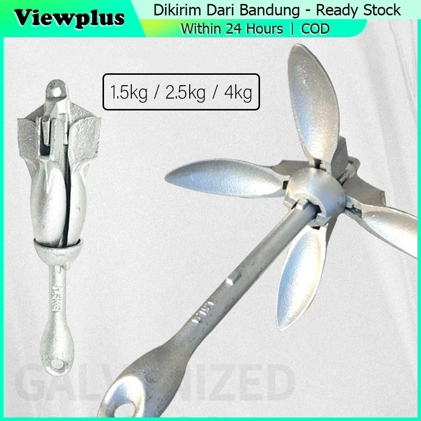 Jual Jangkar kapal Lipat Perahu Karet Baja 4KG/2.5KG/1.5KG - jangkar ...