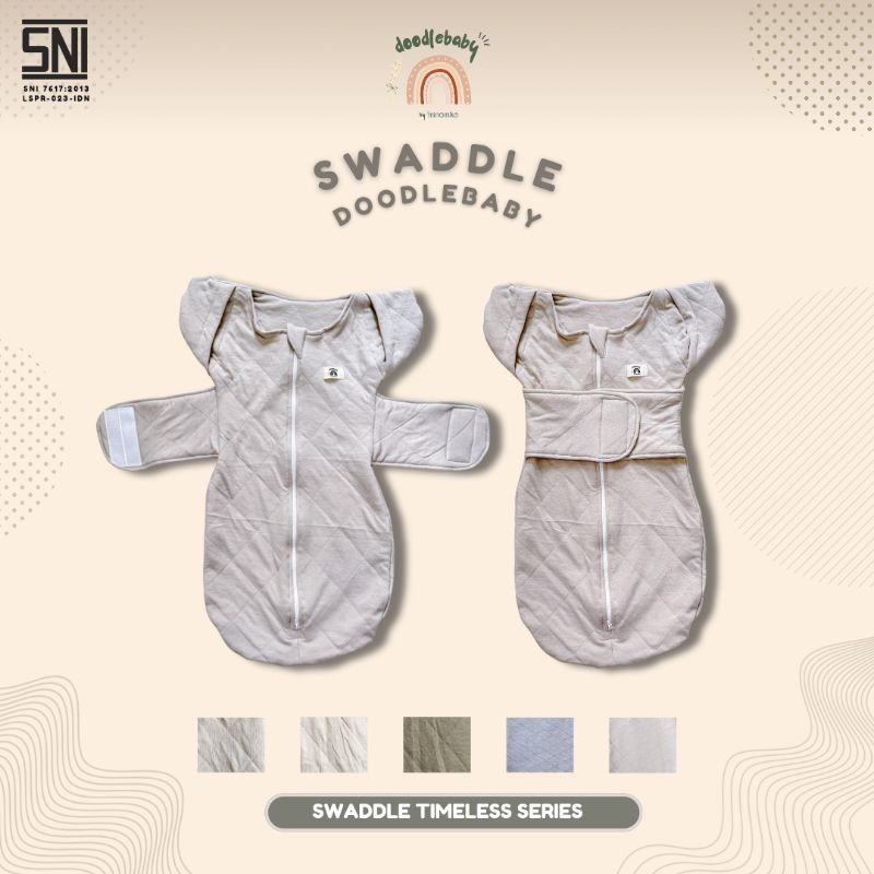 Jual Doodlebaby by Minomiko Bedong Bayi Instan / Swaddle Timeless ...