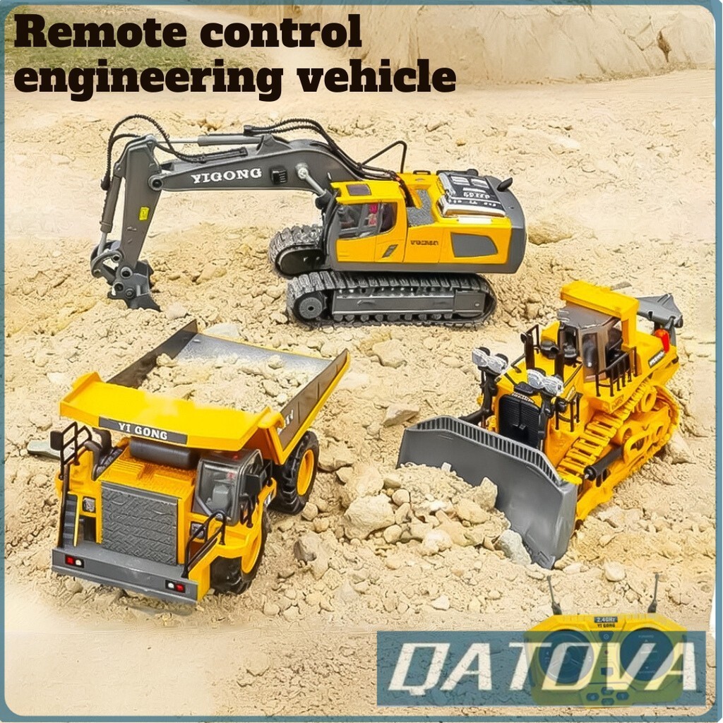 Jual QATOVA MAINAN REMOTE CONTROL BEKO EXCAVATOR 11 CHANNEL BULLDOZER ...