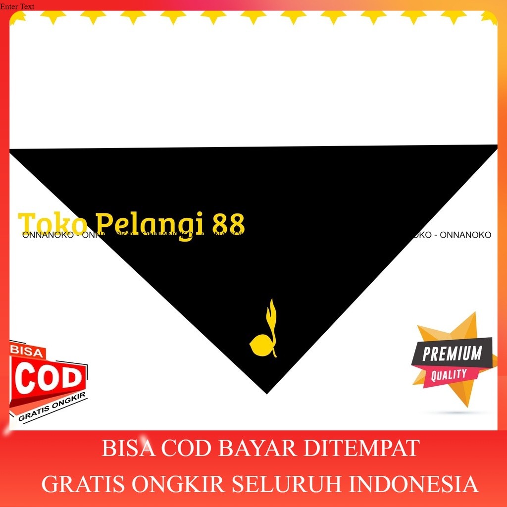 Jual [COD] Slayer Tunas Pramuka Hitam Polos / Syal Pramuka Tunas Kelapa ...