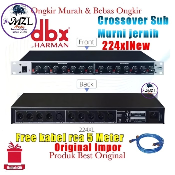 Jual Audio Crossover Subwoofer D B X 224Xl 4 way Original Impor garansi 1 tahun | Shopee Indonesia