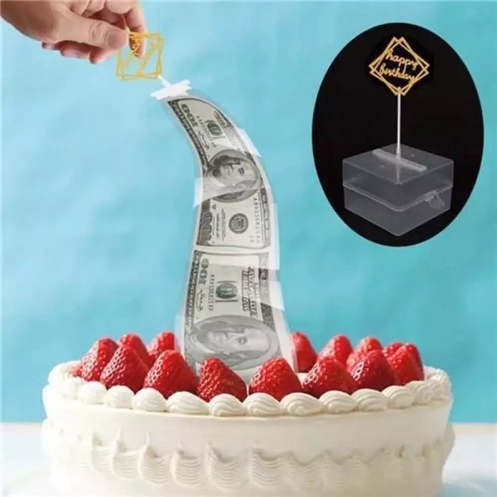 Jual Cake Money Box Cake ATM Box Kotak Uang Untuk Money Cake Kue Tarik ...