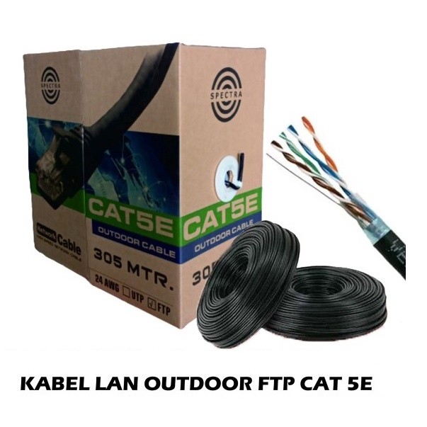 Jual Spectra Kabel UTP FTP STP Indoor Outdoor Cat 5 Cat 6 Cat 5e Cat6e ...