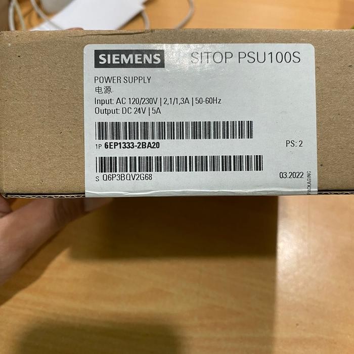 Jual SIEMENS SITOP PSU100S POWER SUPPLY 24V/5A 6EP1333-2BA20 | Shopee ...