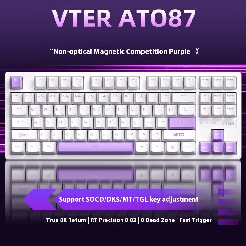 Jual VTER ATO87 wired esports magnetic axis mechanical keyboard 8K ...