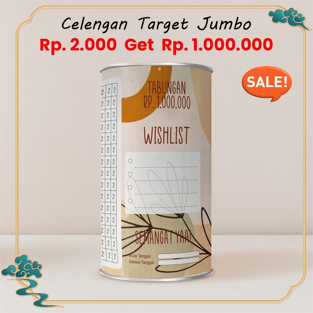 Jual Abizah Store PROMO [UKURAN JUMBO] CELENGAN TARGET JUMBO VIRAL BUKA ...