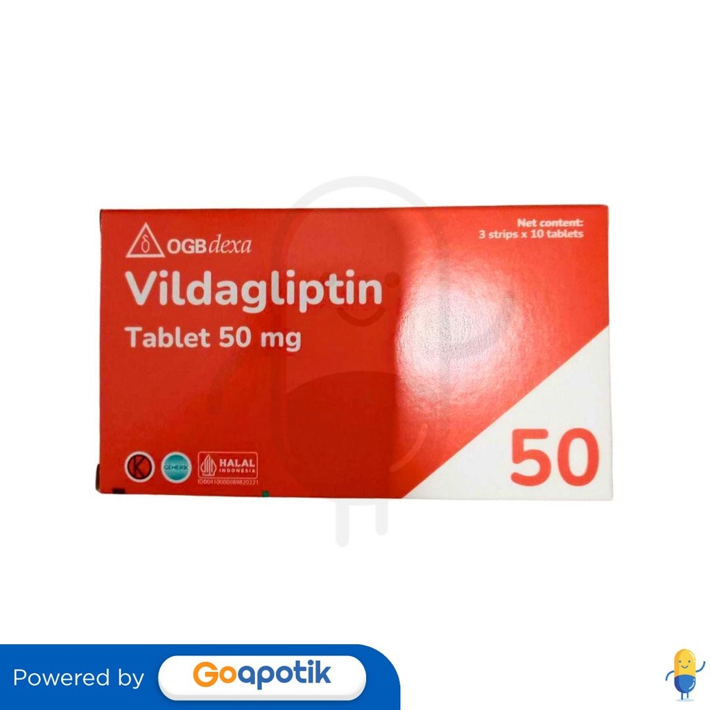 Jual Vildagliptin Ogb Dexa Medica 50 Mg Box 30 Tablet | Shopee Indonesia