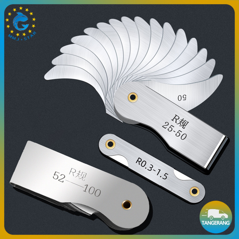 Jual Precision Tool Radius Gauge Set Alat Ukur Radius Celah Profesional ...