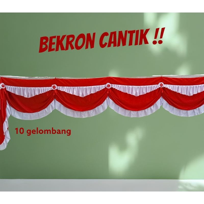Jual Promo!!! 8.8 10 gelombang BEKRON MERAH PUTIH /BEKRON GEDUNG ...