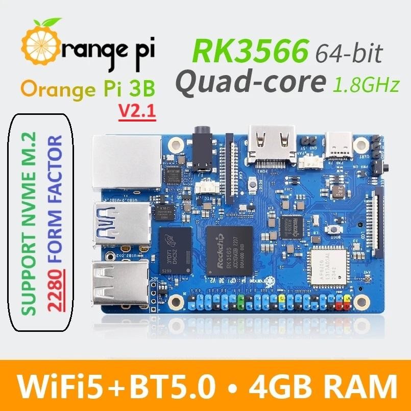 Jual Orange Pi 3B - 4GB RAM Quad-core 64-bit Cortex-A55 Processor up to ...