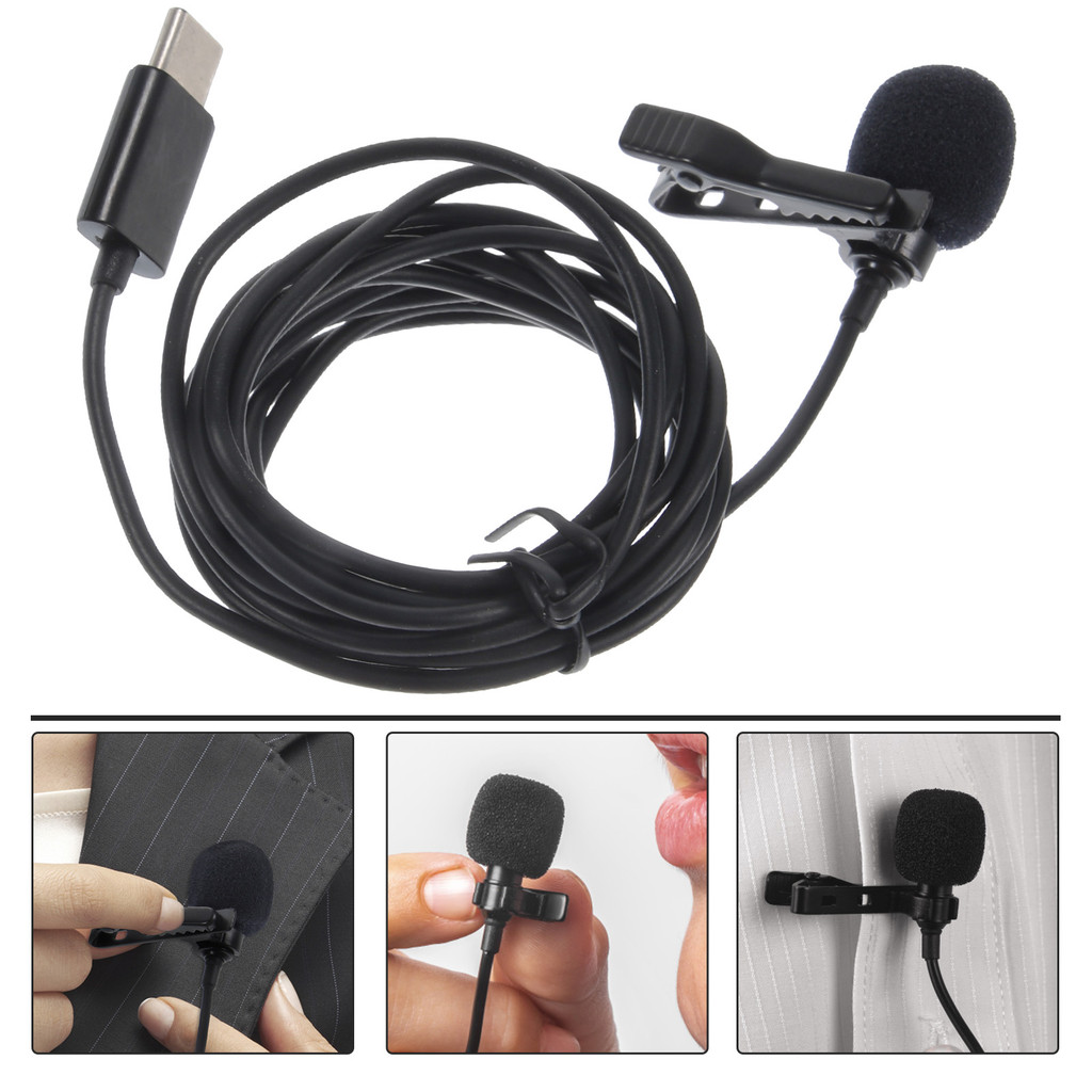 Jual s Lavalier Microphone High quality Condenser Clip for Live ...