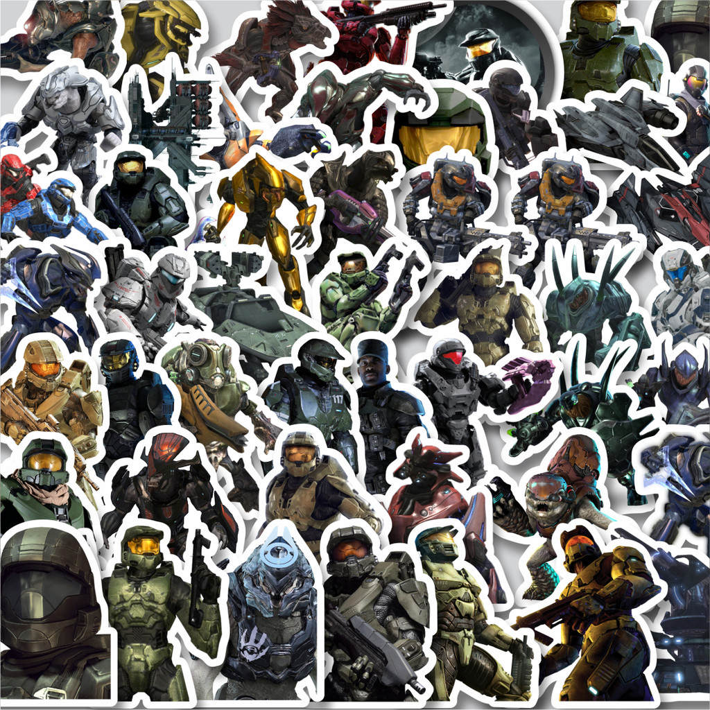 Jual Stiker Cutting Pack Stiker Game Series Halo Karakter Mix 7 Isi ...