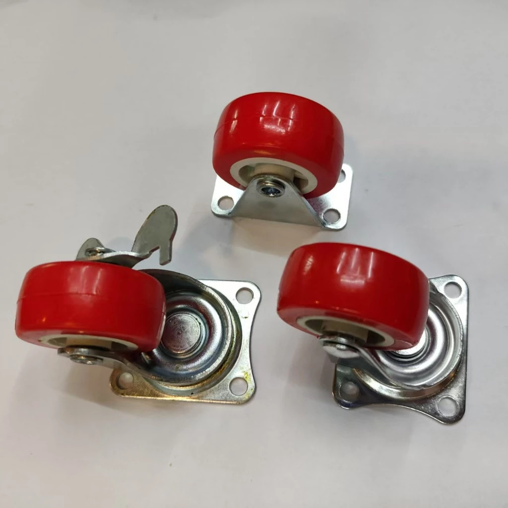 Jual Jual 1 SET Roda Kastor Lemari Dan 1.5 Inch / Roda Merah Kecil ...
