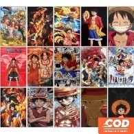 Jual Sticker Poster Tempelan Dinding Retro Motif OnePiece Ukuran 15x23 ...