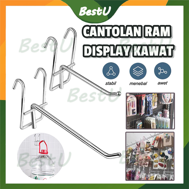 Jual cantolan Ram display kawat 15cm /cantolan aksesoris kawat ram ...