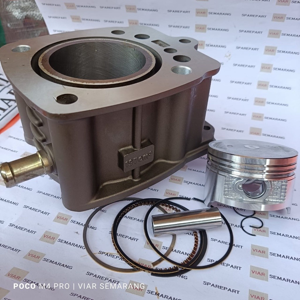 Jual Silinder blok viar 200 cc set piston 200 cc buring blok mesin viar ...