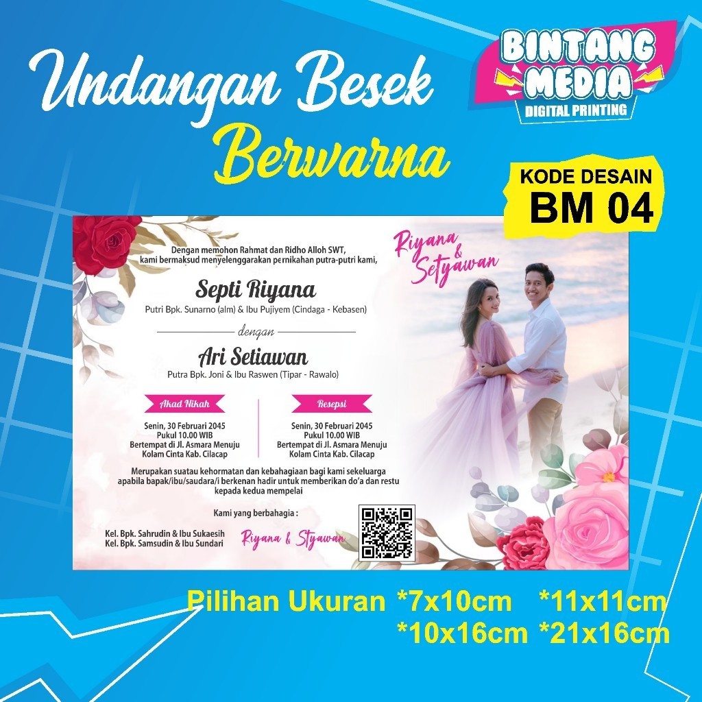 Jual cetak Undangan pernikahan | Undangan Besek | Undangan Sorogan ...