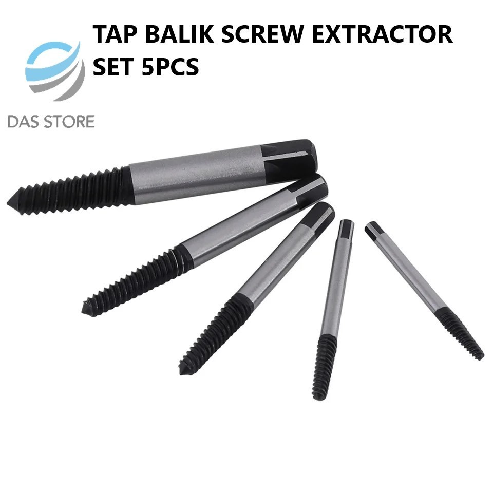 Jual Tap balik screw extractor set 5pcs TAP BAUT RUSAK - Tap pembuat ...