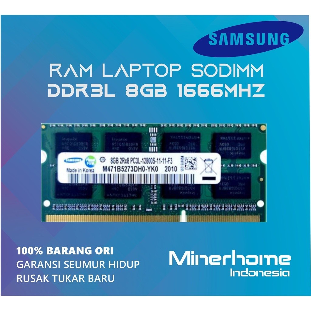 Jual Memory RAM Laptop SODIMM DDR3L 8GB PC12800 1666Mhz | Shopee Indonesia