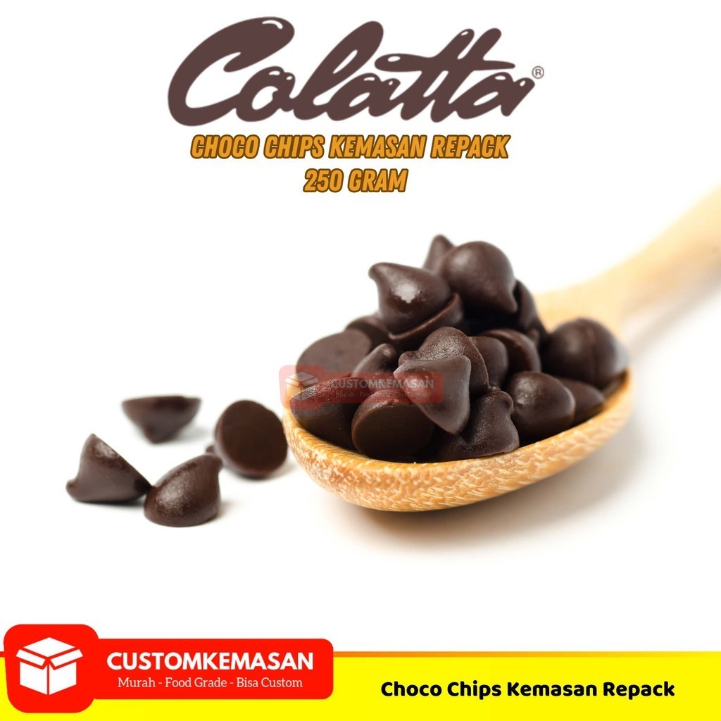 Jual ChocoChips Colatta Repack 250gr / Choco Chips Cokelat Colatta ...