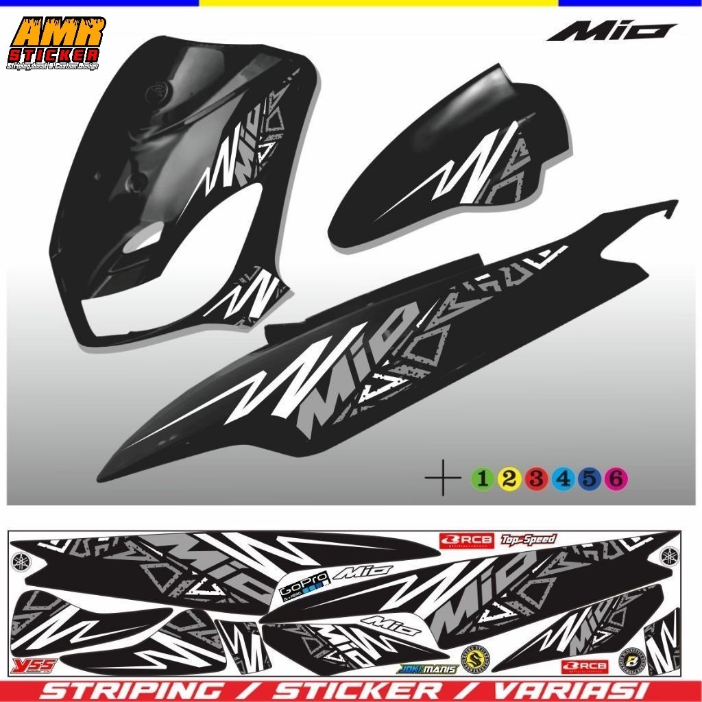 Jual MOTIP ELEGAN STRIPING VARIASI STIKER ALL MIO / STIKER VARIASI ...