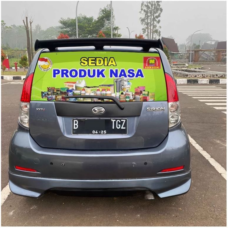 Jual Stiker Tembus Pandang Kaca Belakang Mobil - Stiker One Way ...