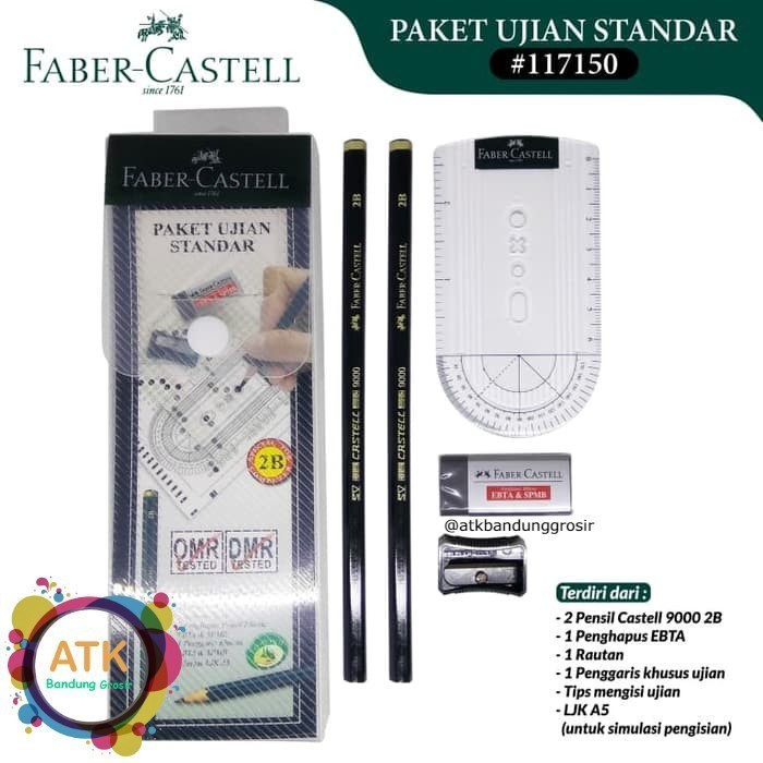 Jual Paket Ujian Faber Castell Exam Set Standard EBTA SPMB Paket Alat ...