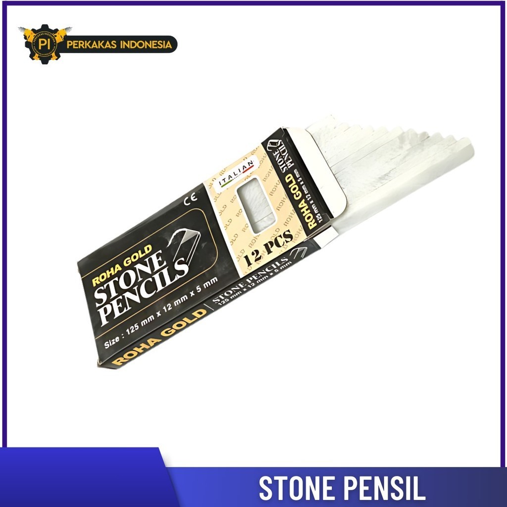 Jual Stone Pencil Kapur Besi SET 12Pcs Pensil Tukang Alat Tulis Logam ...