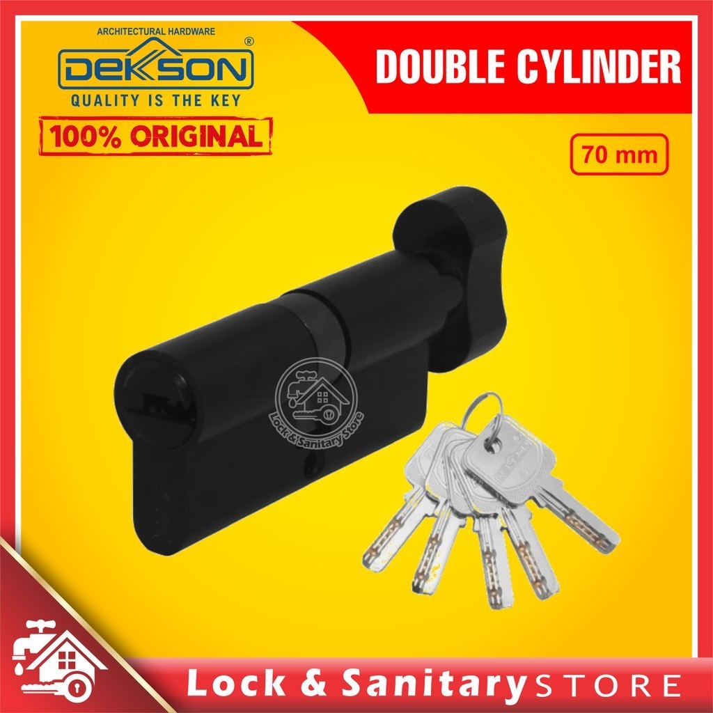 Jual Knob Cylinder Dekson / Dekkson CYL TC DL 70MM SN Silinder Kunci ...