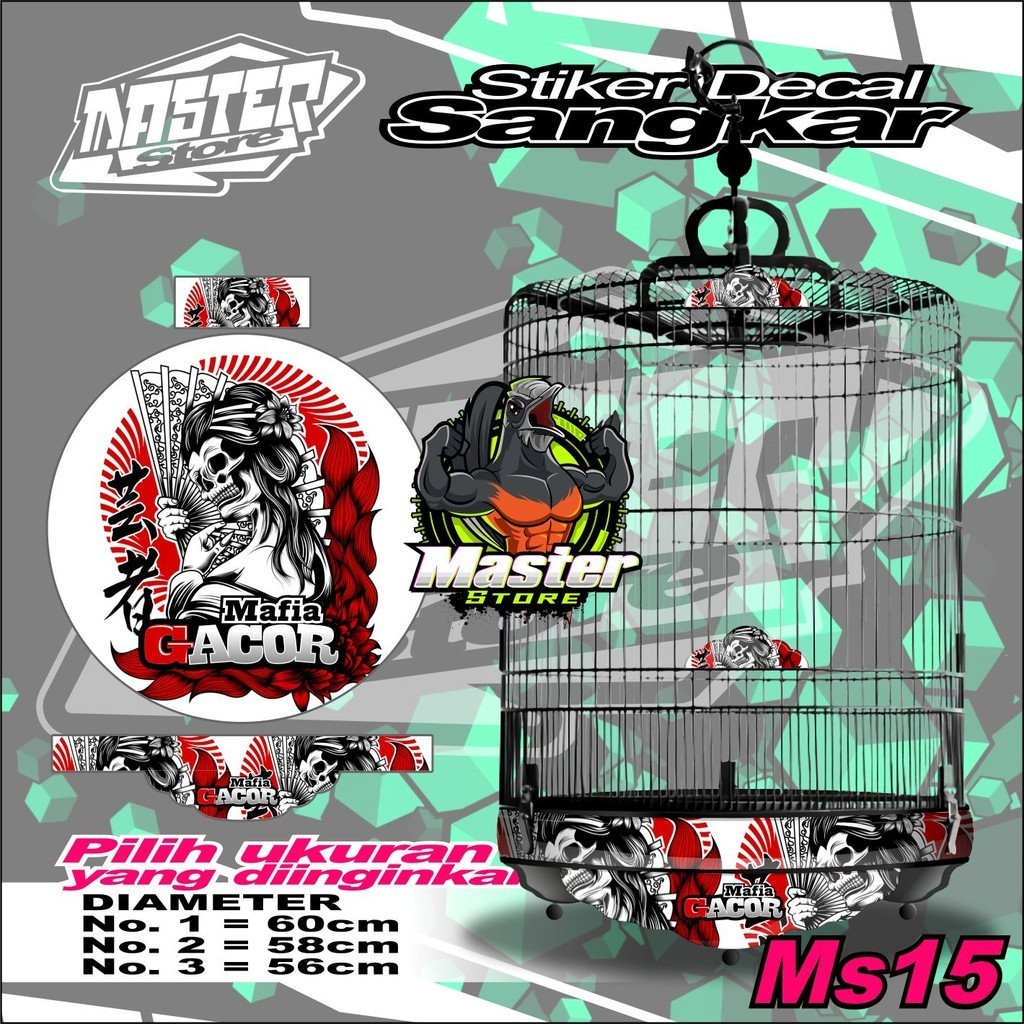 Jual Stiker Decal Sangkar Bulat Murai LADIES ARENA High Quality BISA ...