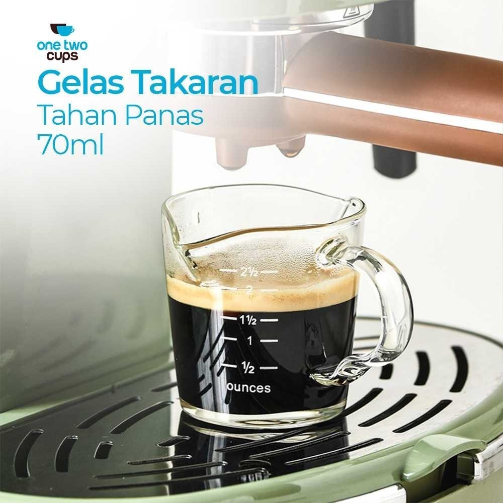 Jual Cangkir Takar Gelas Kopi Takaran Tahan Panas 70ml One Two Cups A00313 | Shopee Indonesia