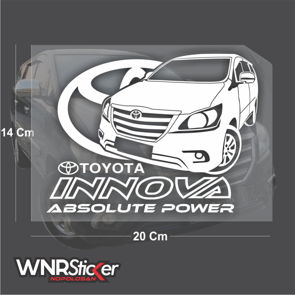 Jual Stiker Variasi Kaca Mobil INNOVA Barong Model Terbaru | Shopee ...