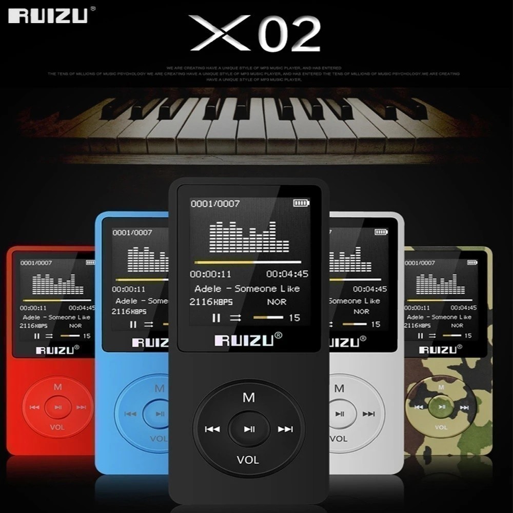 Jual GROSIRUNIK99 RUIZU X02 4GB AESTHETIC MP3 MP4 Audio Player Lossless ...