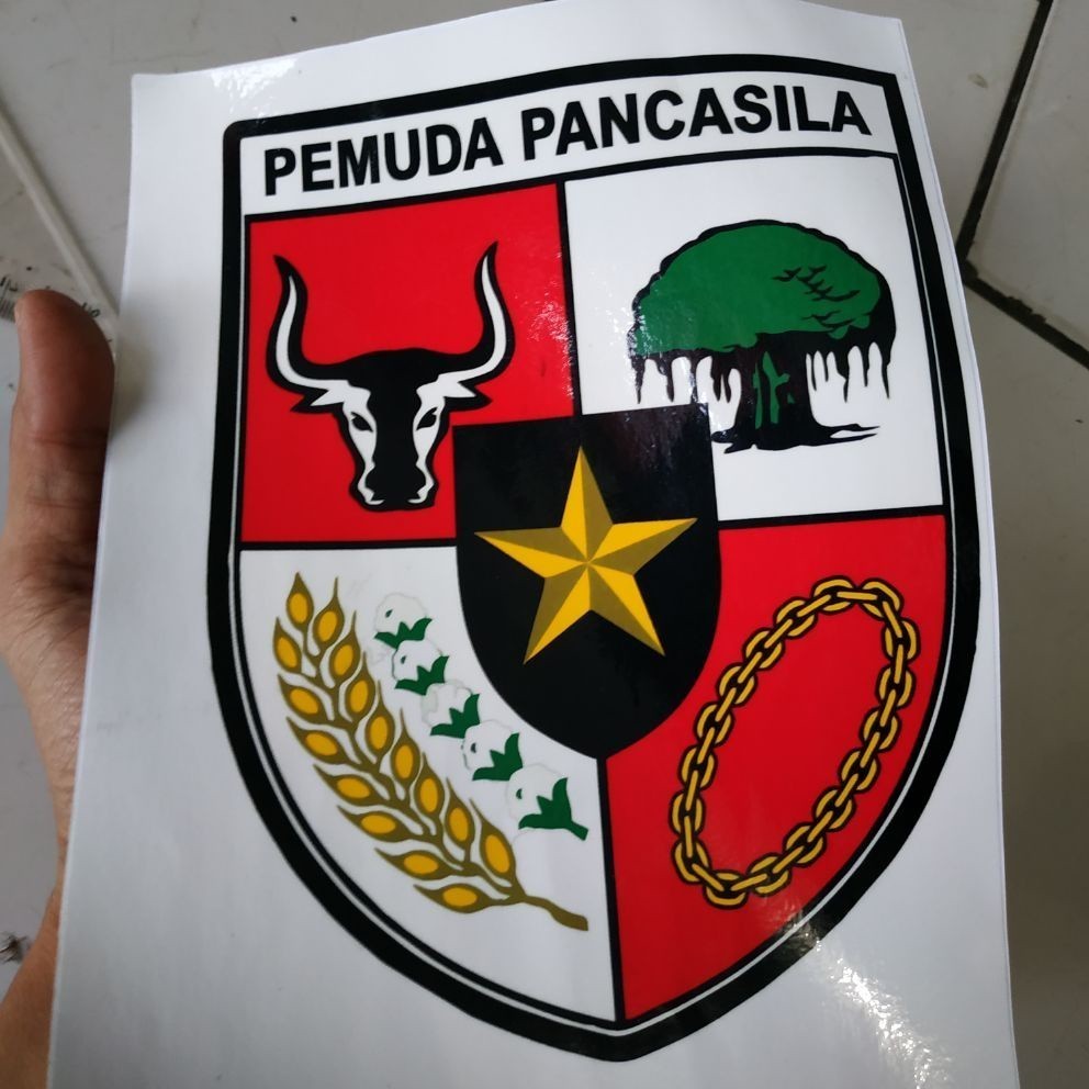 Jual STIKER PP LOGO BESAR 18X15 CM / STICKER PEMUDA PANCASILA/ SKOTLE ...