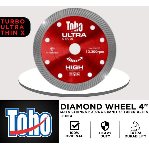 Jual TOHO Diamond Wheel Ultra Thin X Premium Mata Gerinda Potong ...