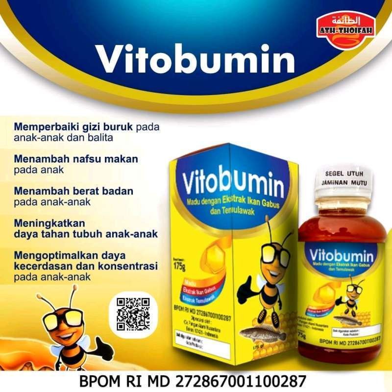 Jual Vitobumin Madu Albumin / Ikan Gabus Original Untuk Kecerdasan dan ...
