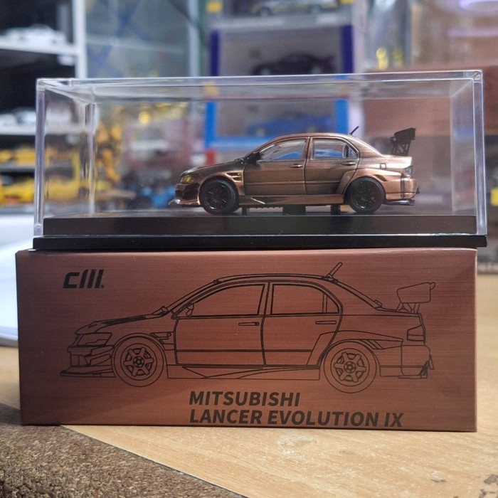Jual CM Model Skala 64 Lancer Evo IX Widebody Bronze ( Segel ) | Shopee ...