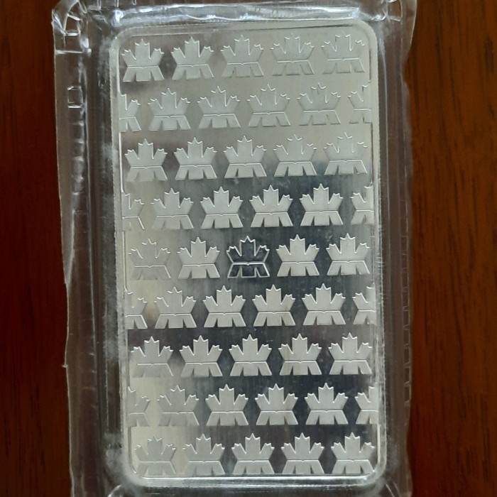 Jual LOGAM MULIA PERAK BATANGAN MURNI 10 OZ ROYAL CANADIAN MINT RCM ...